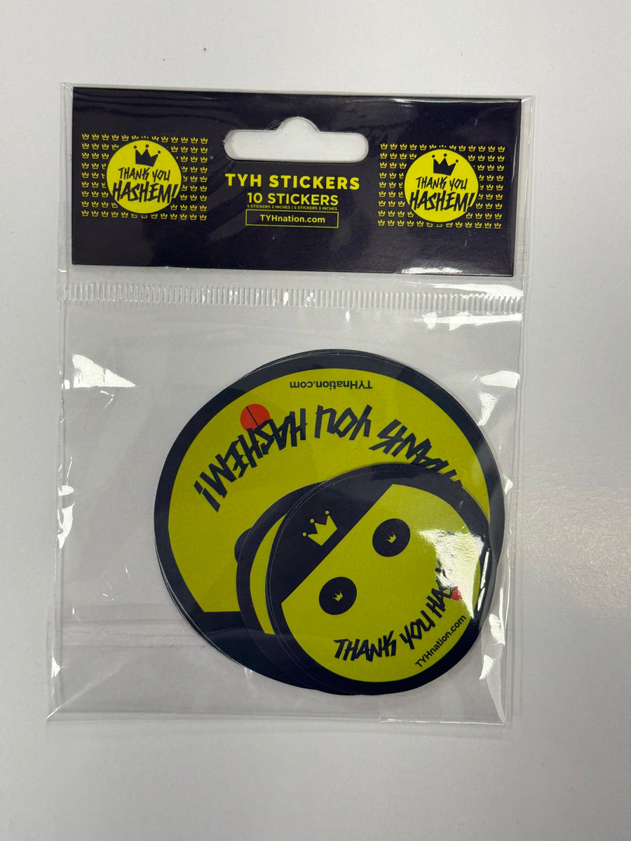 Sticker Pack / TYH Smile [10 Stickers] – Thank You Hashem