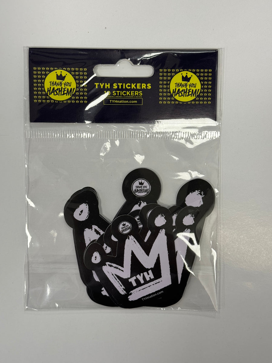 Sticker Pack / TYH Crown [10 Stickers] – Thank You Hashem