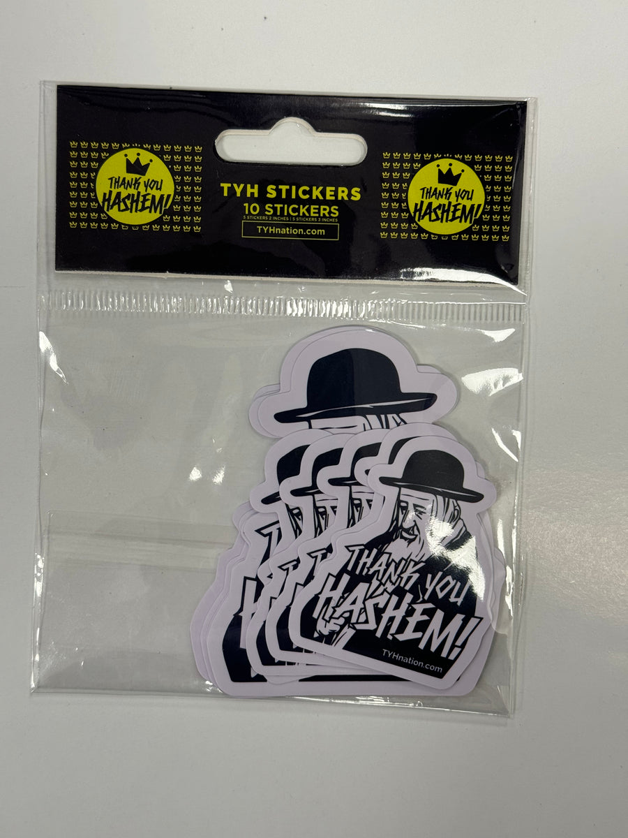 Sticker Pack /Reb Shayele [10 Stickers] – Thank You Hashem